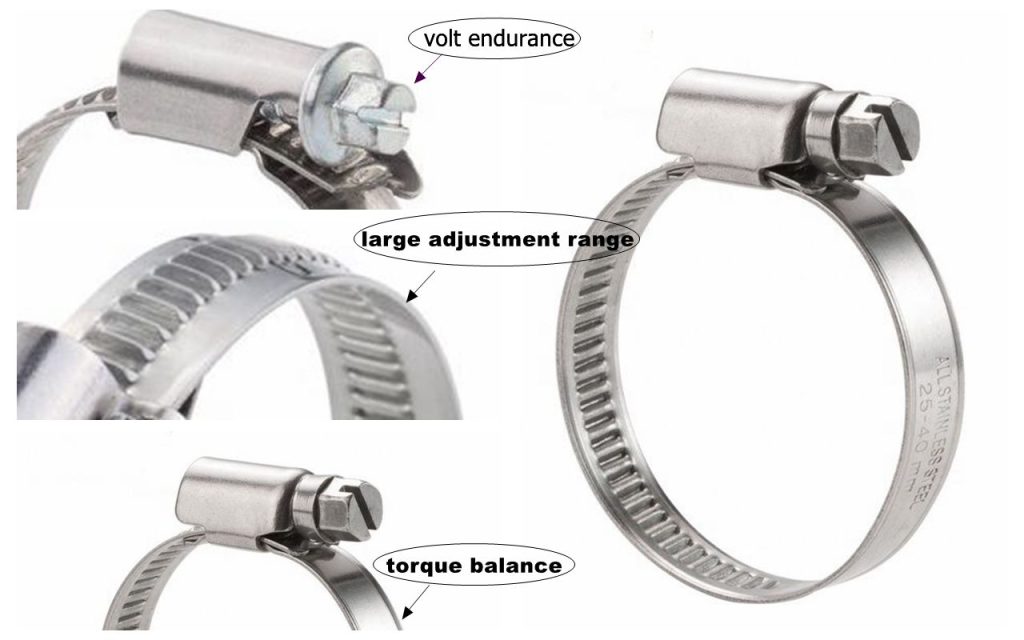 Worm drive stainless clamp - Total Flex Tas